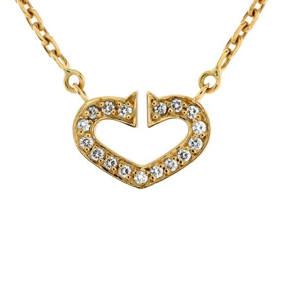 Cartier | Jewelry | Cartier C Heart De Cartier Pendant Necklace 8k ...